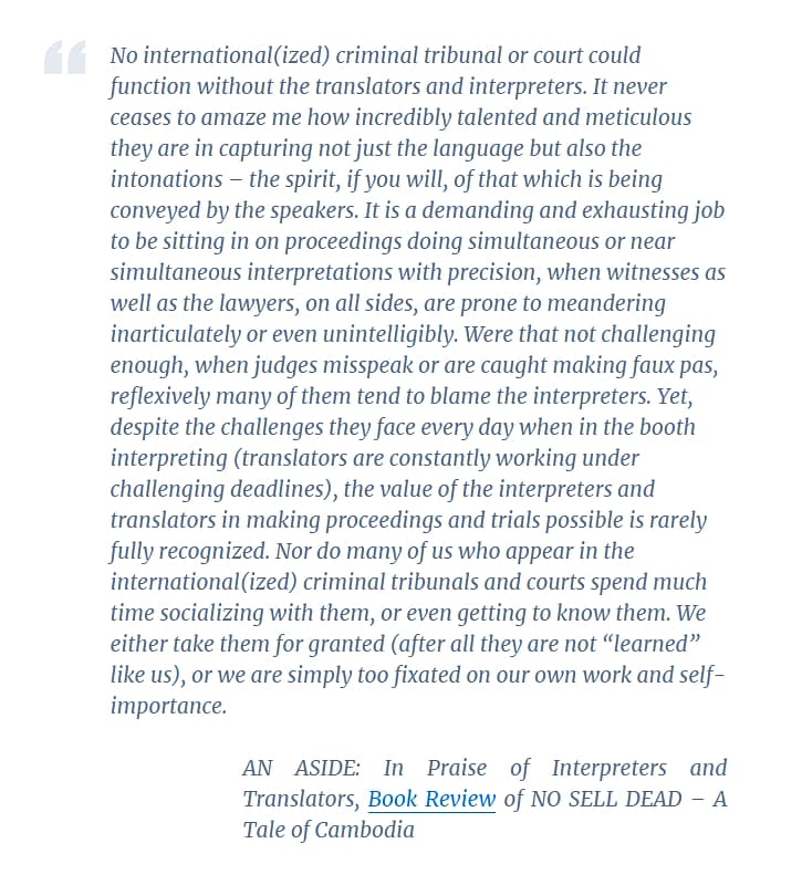 Ethics in Law and Interpreting. A Story of One Beautiful Weekend in The ...